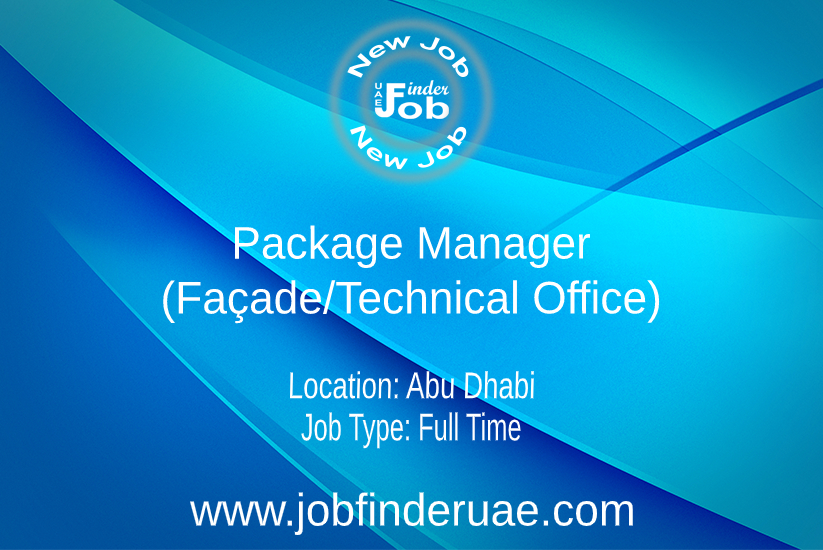 Package Manager (Façade/Technical Office) - Job Finder UAE