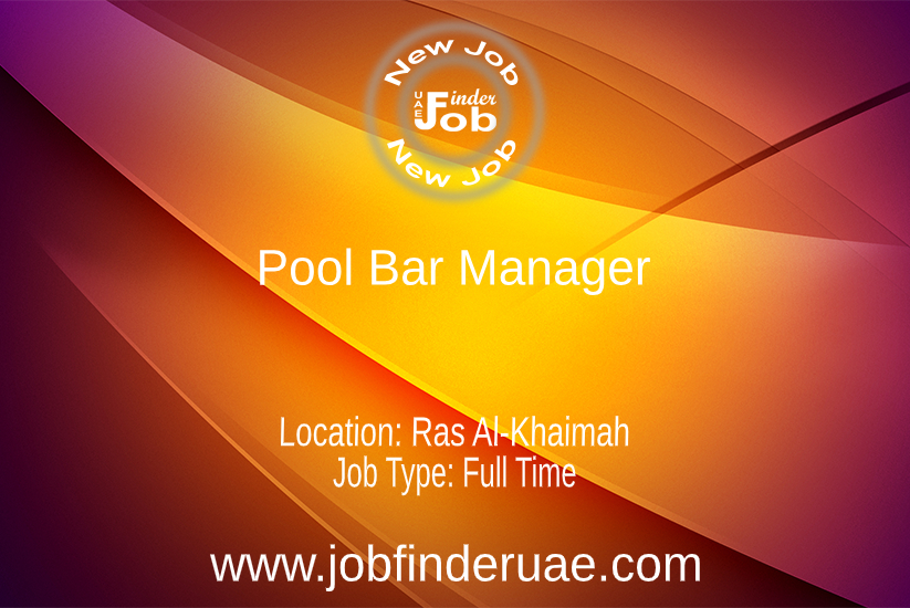 Pool Bar Manager - Job Finder UAE